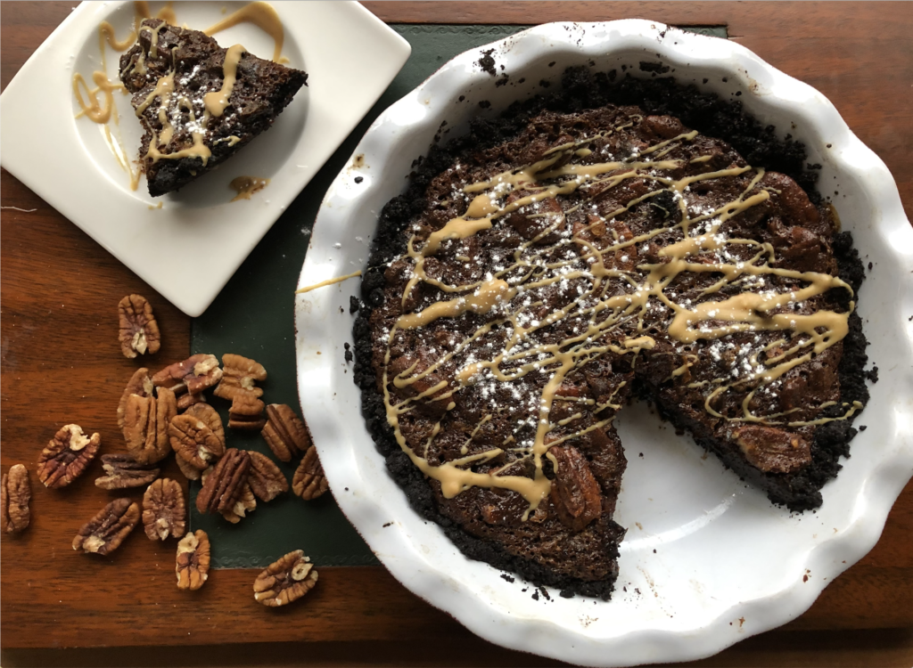 Chocolate Pecan Date Pie - Rose Reisman